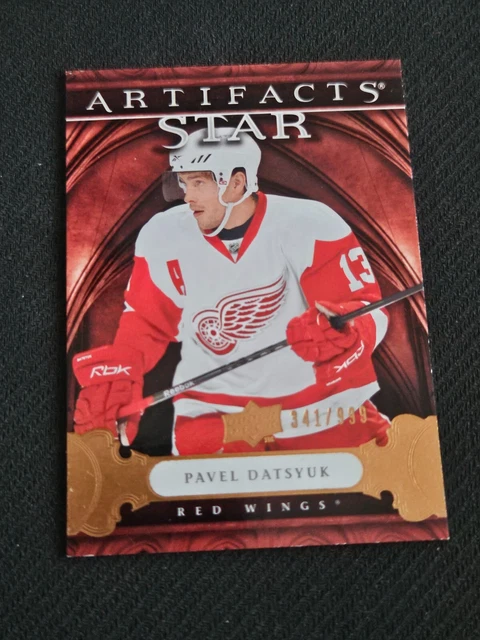 2009-10 UPPER DECK ARTIFACTS PAVEL DATSYUK #142 #ed /999 STAR 2 CARD ...