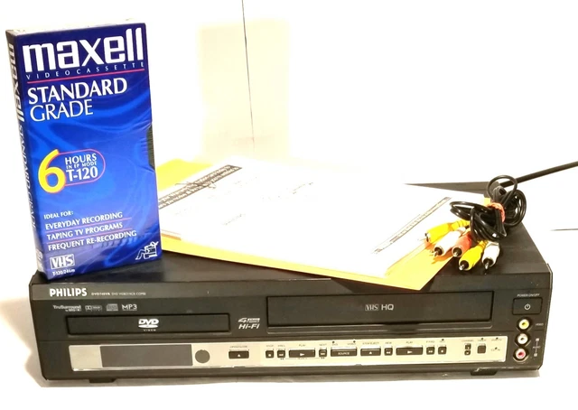 PHILIPS DVD740VR DVD Player VCR VHS Recorder Combo Cables, Manual ...
