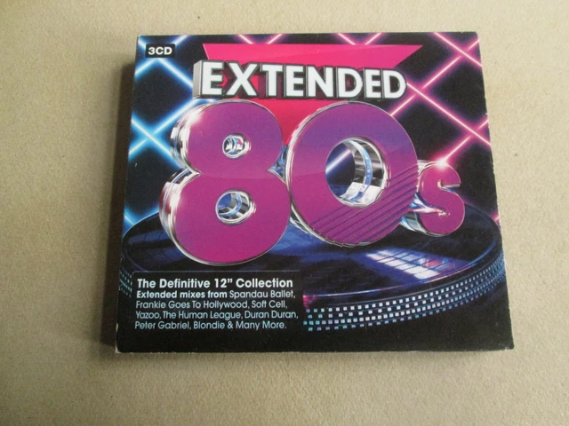 VARIOUS ARTISTS: EXTENDED 80s (The Definitive 12" Collection) 3 x CD ...