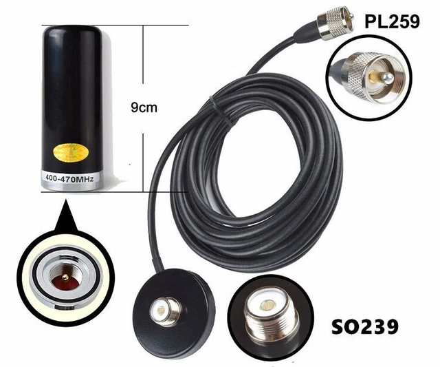 R1 UHF ANTENNA Magnetic Base for Kenwood TS-2000 TS-2000X TS-B2000 ...