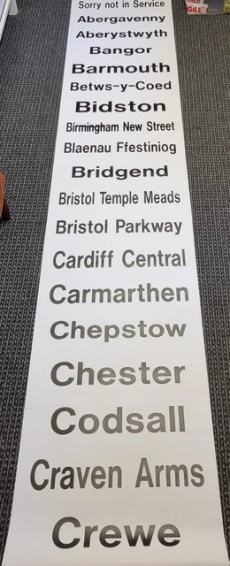 CLASS 150 SPRINTER DMU Arriva Trains Wales Destination Blind £30.00 ...