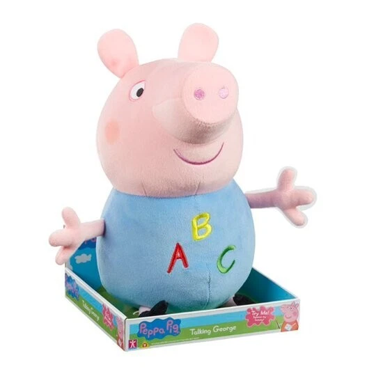 GEORGE PIG FROM Peppa Pig - ABC Talking Plush Soft Toy BRAND NEW! £16. ...