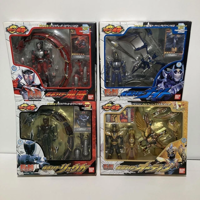 KAMEN RIDER MASKED Ryuki Dragon Knight R&M Action Figure 4p set BANDAI ...