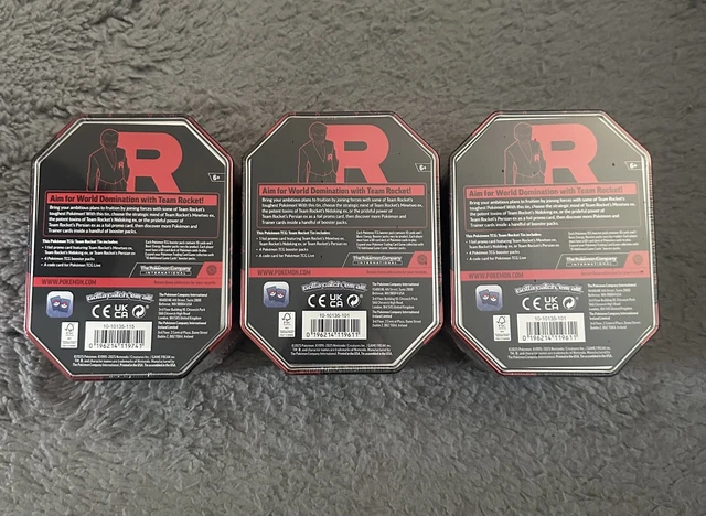 🚨POKEMON TCG - Team Rocket Tin Destined Rivals - 3er Set - Brandneu ...