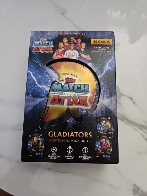 TOPPS UCC MATCH Attax 2025/26 - Mega Tin #1 - Gladiators Centurions £10.80 - PicClick UK