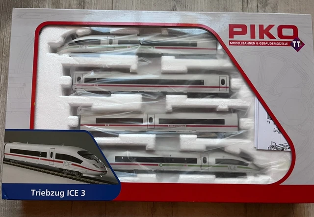 TRIEBZUG ICE 3, vierteilig, Spur TT, DB, Epoche VI, PIKO 47008, neu EUR ...