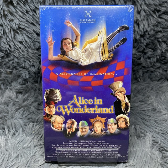 ALICE IN WONDERLAND VHS Tape 1999 Live Action Whoopi Goldberg New ...