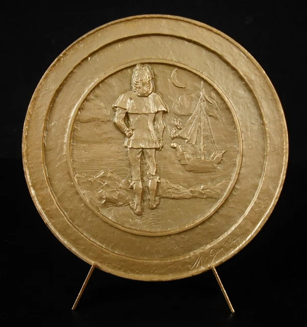 MÉDAILLE HOMMAGE À Watteau par Maria Guida d'ap Rosalba Carriéra ...