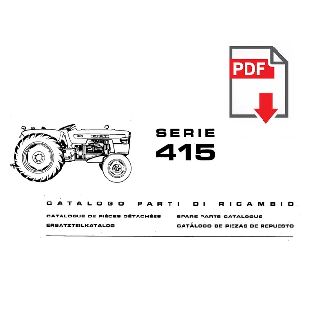 FIAT 415 PARTS Catalog Manual Exploded Parts Tractor SPARE PARTS BOOK £ ...