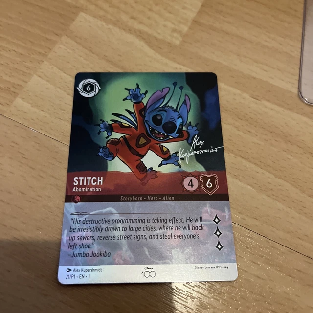 DISNEY LORCANA STITCH 21/P1 Promo Disney 100 Collectors Set £12.99 ...