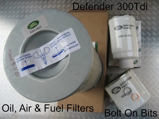 GENUINE LAND ROVER Defender 300Tdi Oil Air Fuel Filter Service Kit 1994 ...