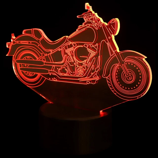 3D LAMP VISUAL Light Effect Touch Colors Changes Night Light ...