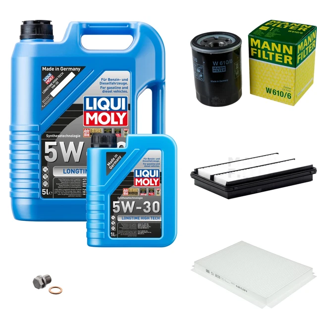 MANN INSPECTION SET 6 L LIQUI MOLY Longtime High Technologie 5W-30 pour Honda EUR 130,76 ...