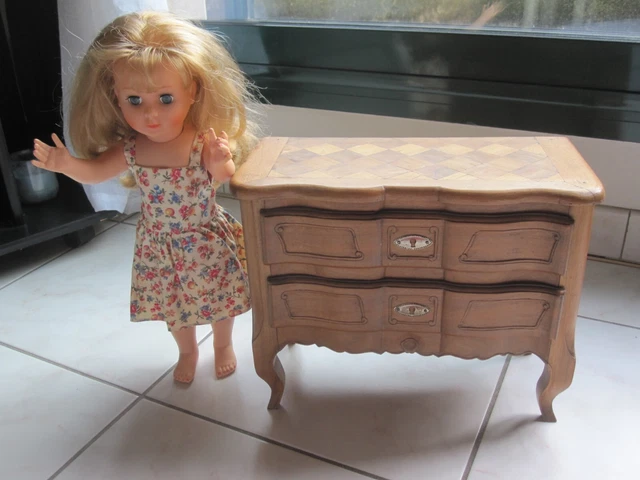 ANCIEN MEUBLE COMMODE En Bois Pour Poupee EUR 25,00 - PicClick FR