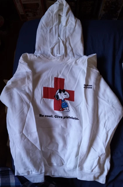 AMERICAN RED CROSS 2025 Snoopy Peanuts XL Gildan White Sweatshirt ...