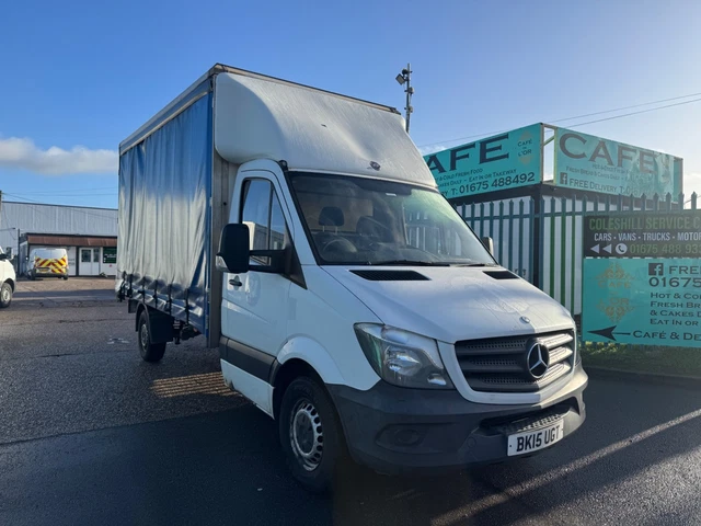 2015 MERCEDES SPRINTER 313 luton curtain sider box Van excellent runner ...
