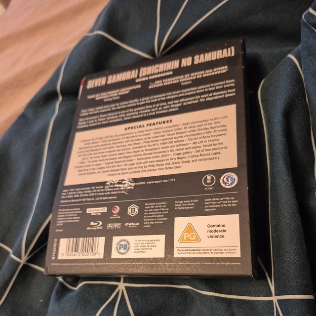 SEVEN SAMURAI LIMITED Edition 4K UHD Blu-Ray BFI Akira Kurosawa Poster ...
