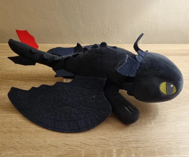 DISNEY DREAMWORKS TOOTHLESS Black Dragon From How To Train A Dragon ...