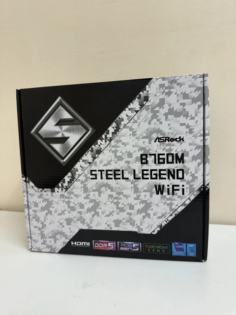 ASROCK B760M STEEL Legend Wifi Intel B760 1700 Micro Atx 4 Ddr5 Hdmi Dp ...