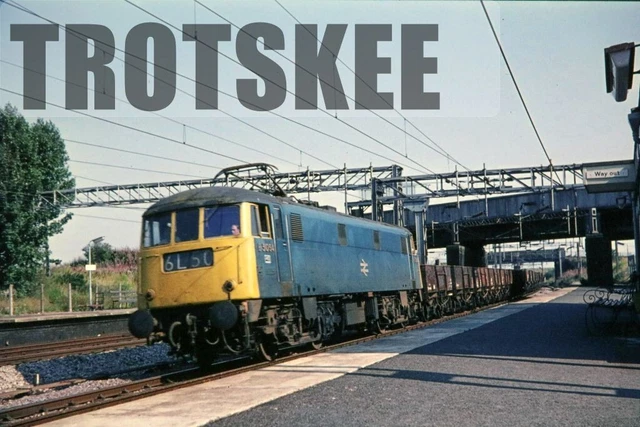 35MM SLIDE BR British Railways Electric Loco Class 82 E3054 Lichfield ...