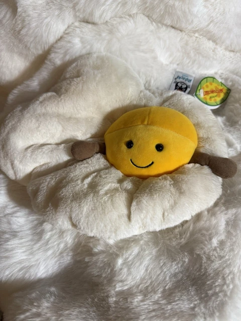 NEW RETIRED JELLYCAT Fried Egg Tagged Authentic £92.22 - PicClick UK