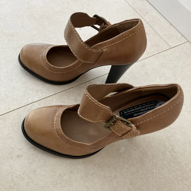 TAN LEATHER BERTIE Shoes Size 6 - Worn Once £2.64 - PicClick UK