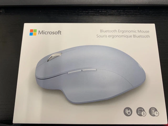 MICROSOFT BLUETOOTH ERGONOMIC Mouse , Model - 1955 PASTEL BLUE $39.99 ...