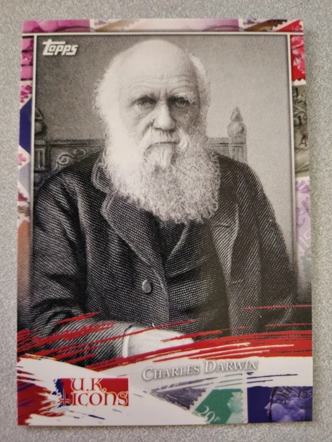 2020 TOPPS UK Edition CHARLES DARWIN UK ICONS SP # UKI-16 $2.95 ...