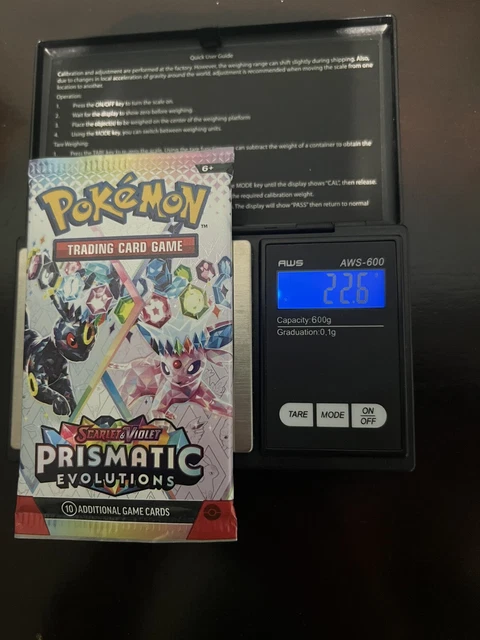 POKÉMON TCG PRISMATIC Evolutions Heavy Pack 22.6 gs Factory Sealed God ...