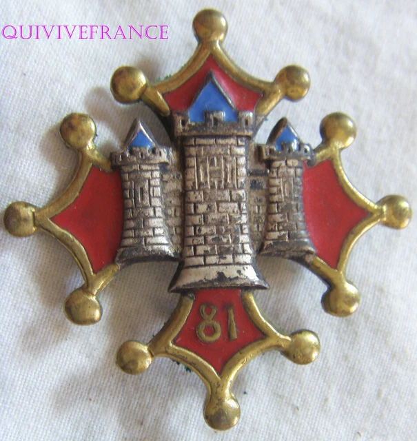 IN15701 - BADGE 81° Regiment Infantry, Cross of / The Languedoc, Back ...