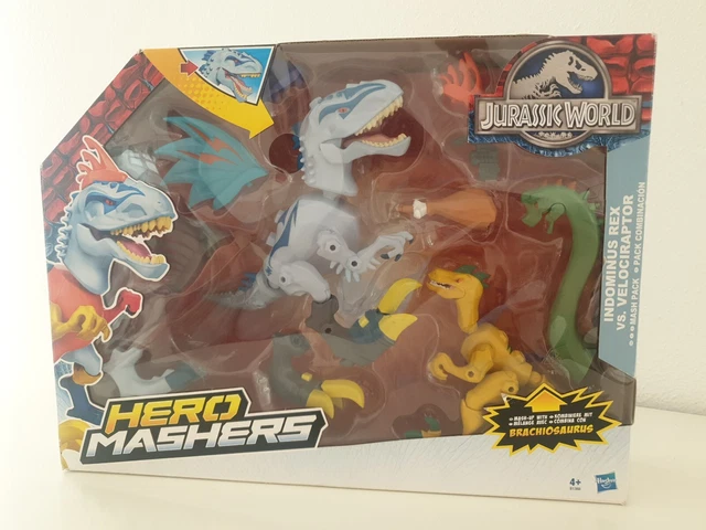 HASBRO HERO MASHERS Dinosaurus, Jurassic World Indominos Rex vs ...