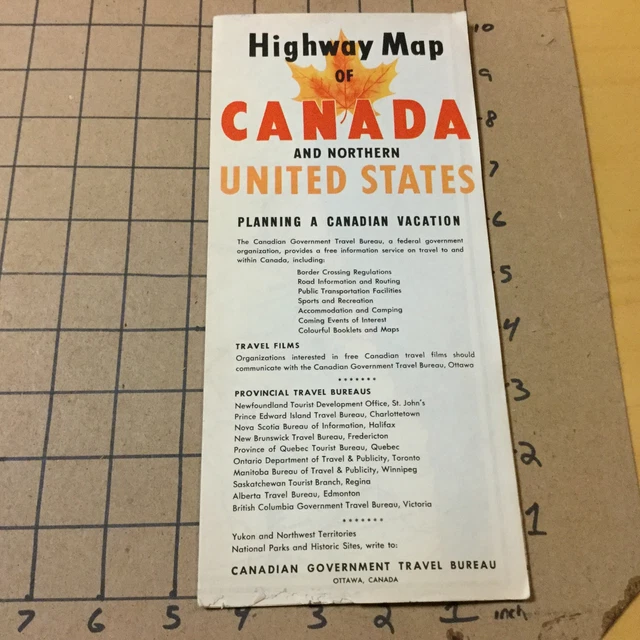 Interstates map 1955