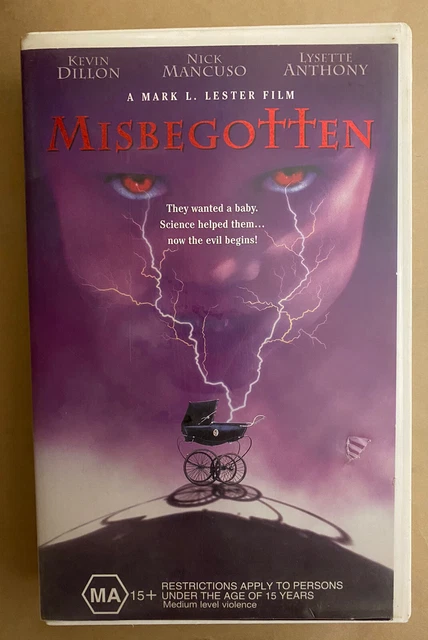 MISBEGOTTEN [VHS] BIG Box Ex-Rental Video Tape Horror Mark Lester Larry ...