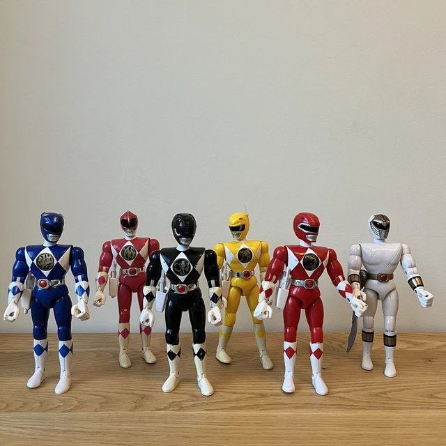 8 INCH MIGHTY Morphin Power Rangers Figures with Blade Blasters £50.00 ...