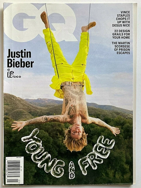 JUSTIN BIEBER MAY 2021 GQ Magazine VINCE STAPLES DELROY LINDO HERMES ...