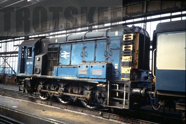 35MM SLIDE BR British Rail Diesel Locomotive 08711 Class 08 1991 Orig £ ...
