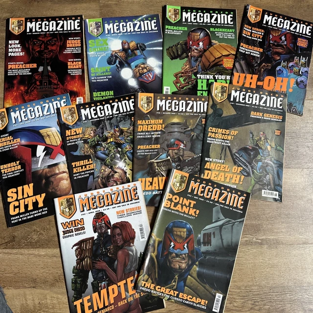 JUDGE DREDD THE MEGAZINE issues: 39, 40, 41, 42, 43, 45, 46, 48, 52, 53 ...