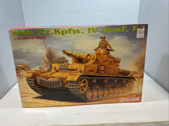 NIB DRAGON 1/35 DAK Pz.Kpfw. IV Ausf. F-1 Panzer IV Plastic Model Tank ...