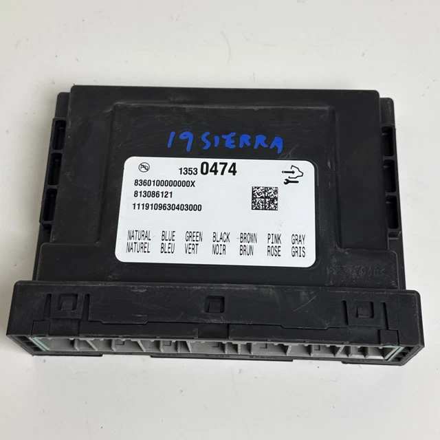2019 GMC SIERRA Body Control Module Bcm 13530474 Oem $135.00 - PicClick CA