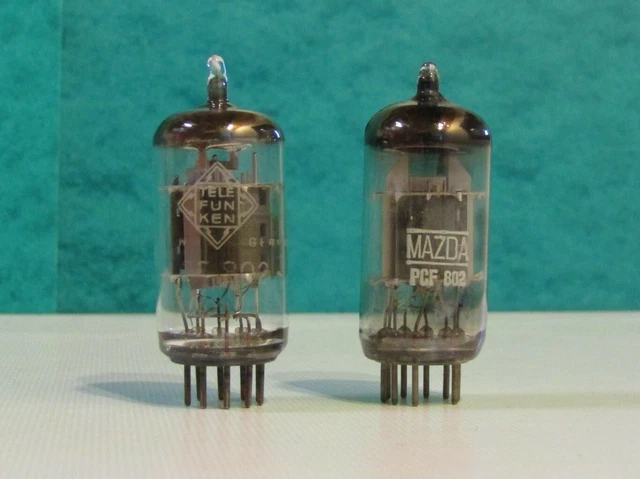 1 TUBE électronique triode/pentode PCF802 Divers marques + 1 secours ...