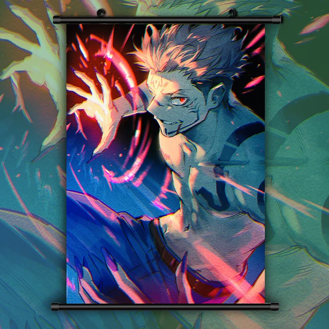 JUJUTSU KAISEN RYOMEN Sukuna HD Print Wall Poster Scroll Home Decor EUR ...
