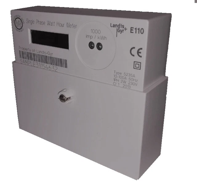 ELECTRICITY METER LANDIS+GYR E110 Single Phase Watt Hour Meter 100A $25 ...
