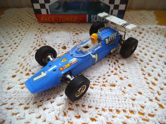 SCALEXTRIC C9 FERRARI GP French Blue MINT Rare in Repro box Perfect ...