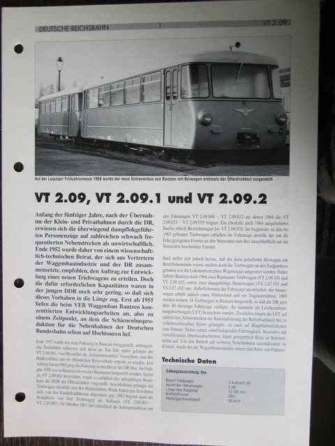 NEBEN- & SCHMALSPURBAHNEN 15 Triebfahrzeuge VT 2.09 VT 2.09.1 VT 2.09.2 ...