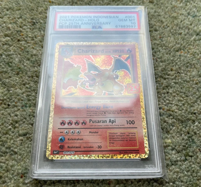 CHARIZARD PSA 10 25th Anniversary 001/025 Indonesian Pokemon Like Celebrations $324.77 - PicClick CA