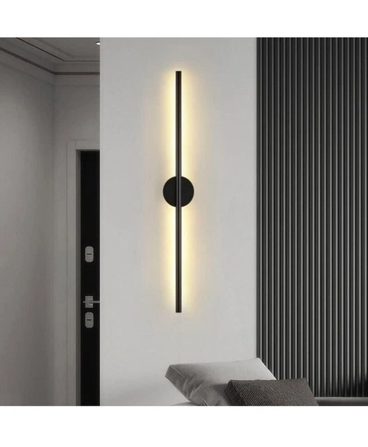 LUCI DA PARETE LED Striscia Lunga, Moderne Montate in Alluminio Interni ...