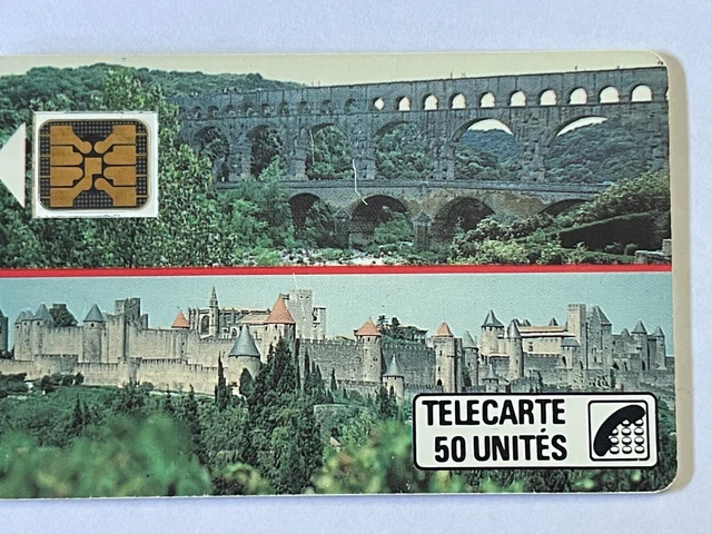 TÉLÉCARTE CARTE TÉLÉPHONIQUE C29 RareVIDE TELETEL PONT DU GARD CITÉE CARCASSONNE EUR 1,00 ...