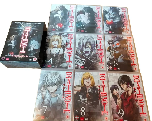 DEATH NOTE COMPLETE Series DVD Boxset 9-Disc Ep. 1-37 Manga Anime (Read ...