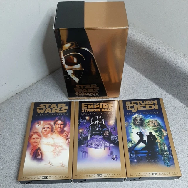 STAR WARS TRILOGY Box Set (VHS, 1997) Gold Special Edition VHS Movie £11.64 - PicClick UK