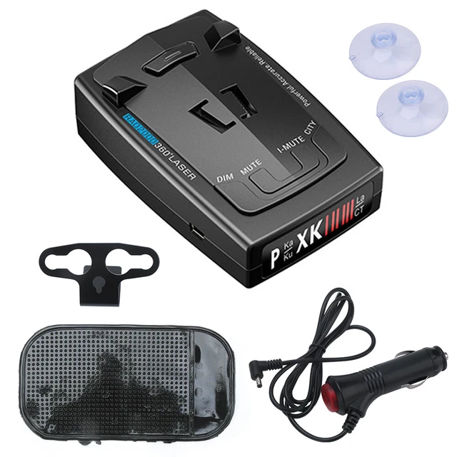 360° CAR SPEED GPS 1200 m Radar Detector Camera Voice Alert Warning ...